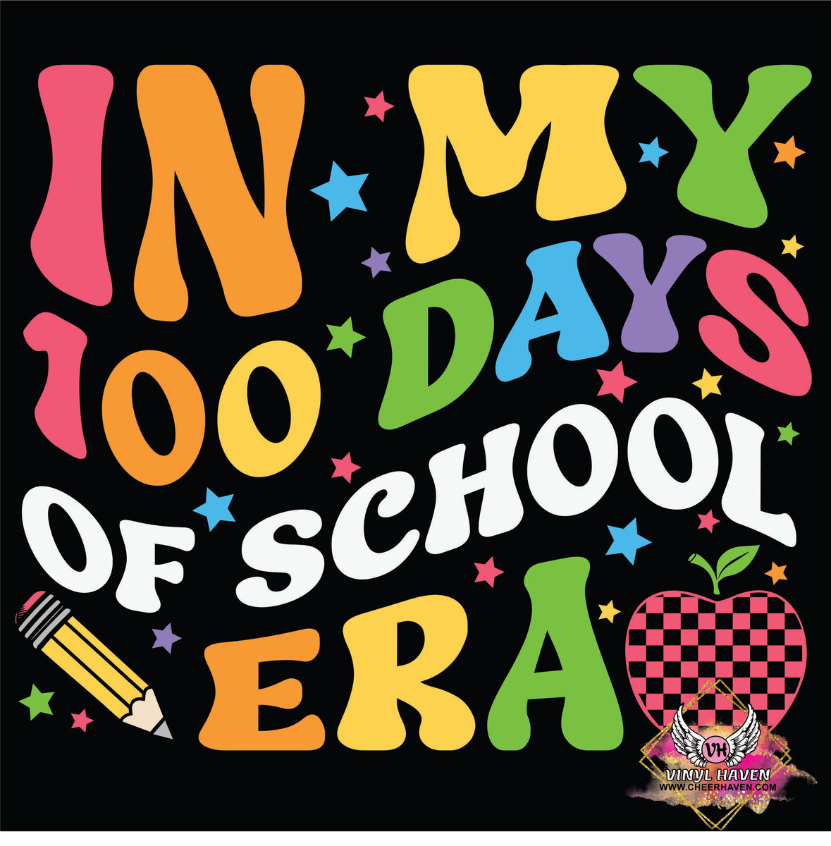 DTF Print * 100 Days Of School * In my 100 days of school ERA – Cheer ...