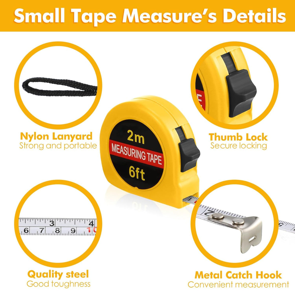 6ft mini Tape Measure – Cheer Haven LLC.