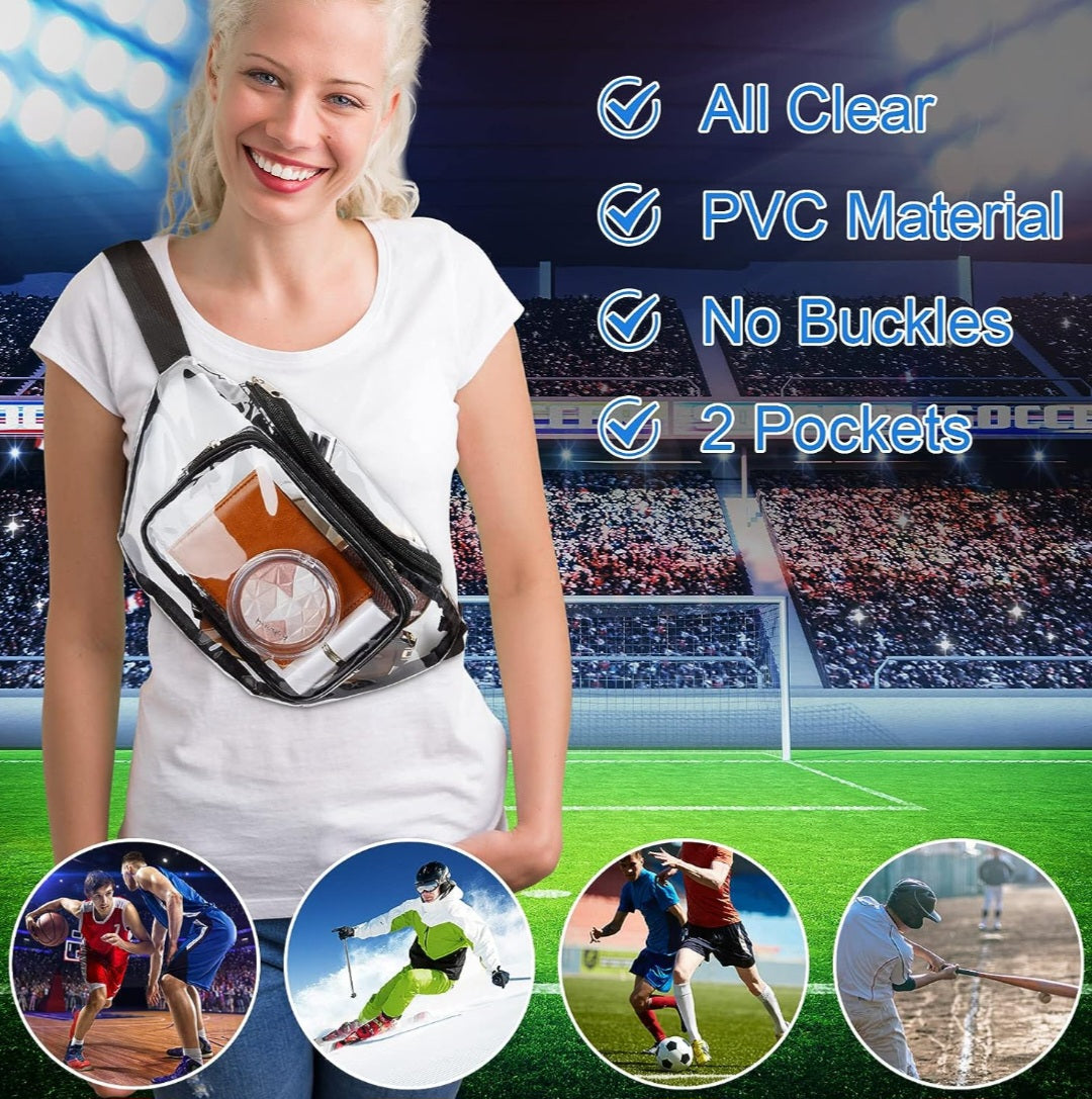 Clear Fanny Pack Bag * Stadium Approved – Cheer Haven LLC.