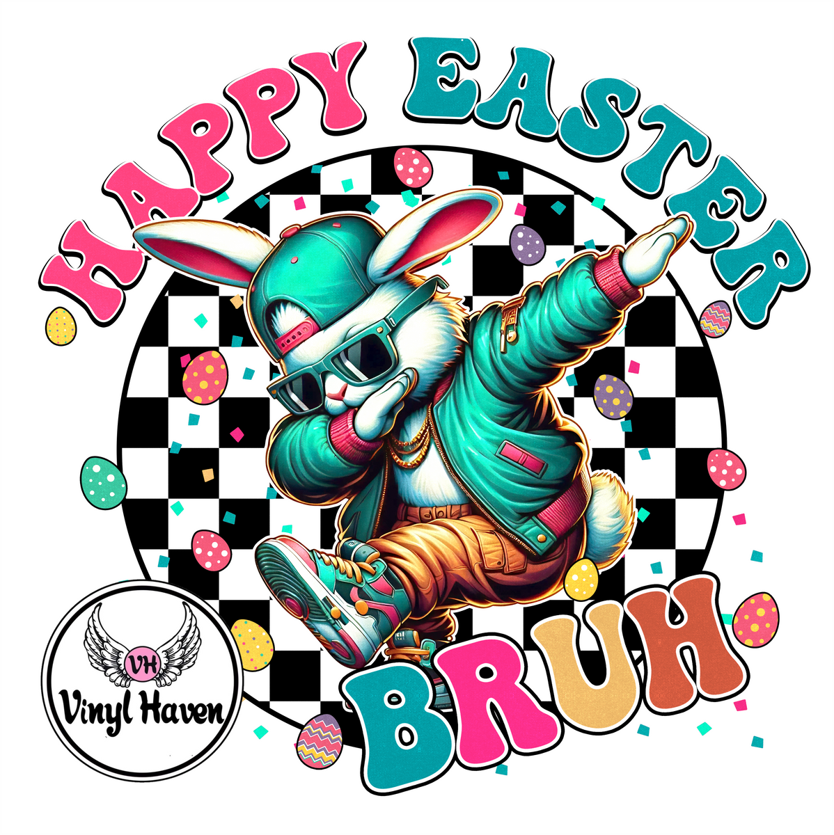 DTF Print * Easter * Happy Easter Bruh – Cheer Haven LLC.