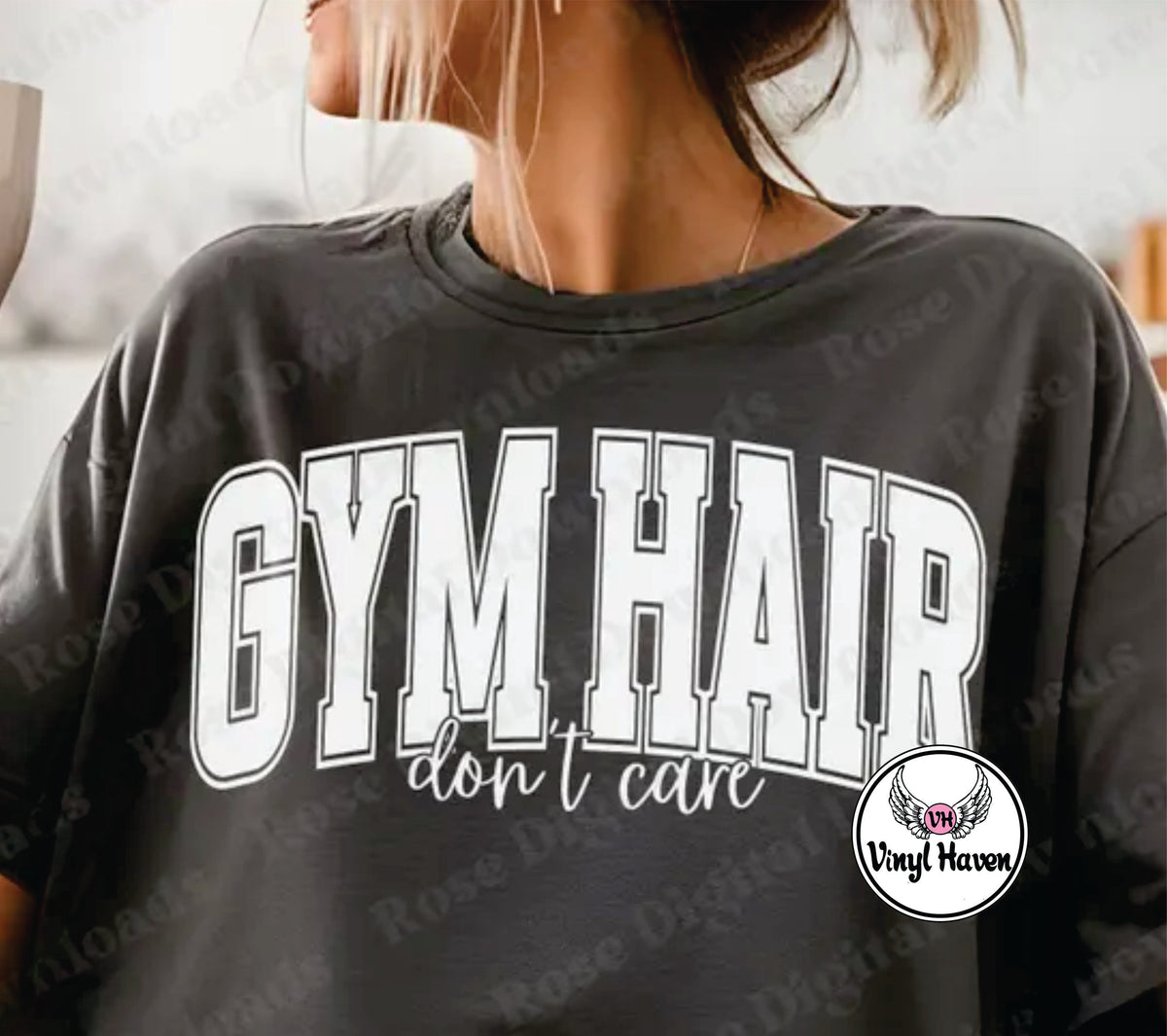 DTF * Gym/Workout * Gym Hair Don't care – Cheer Haven LLC.