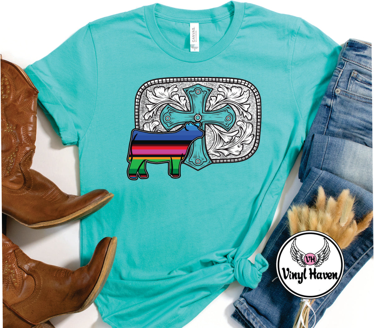 DTF print * Western * Belt buckle Serape Chicken – Cheer Haven LLC.