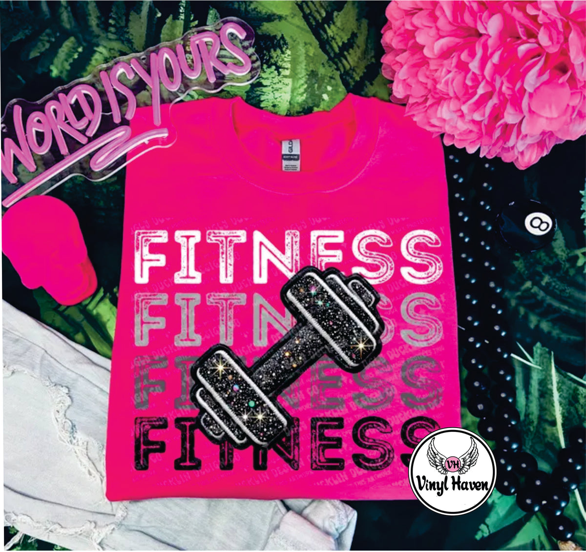 DTF * Gym/Workout * Fitness Sparkly Weight – Cheer Haven LLC.