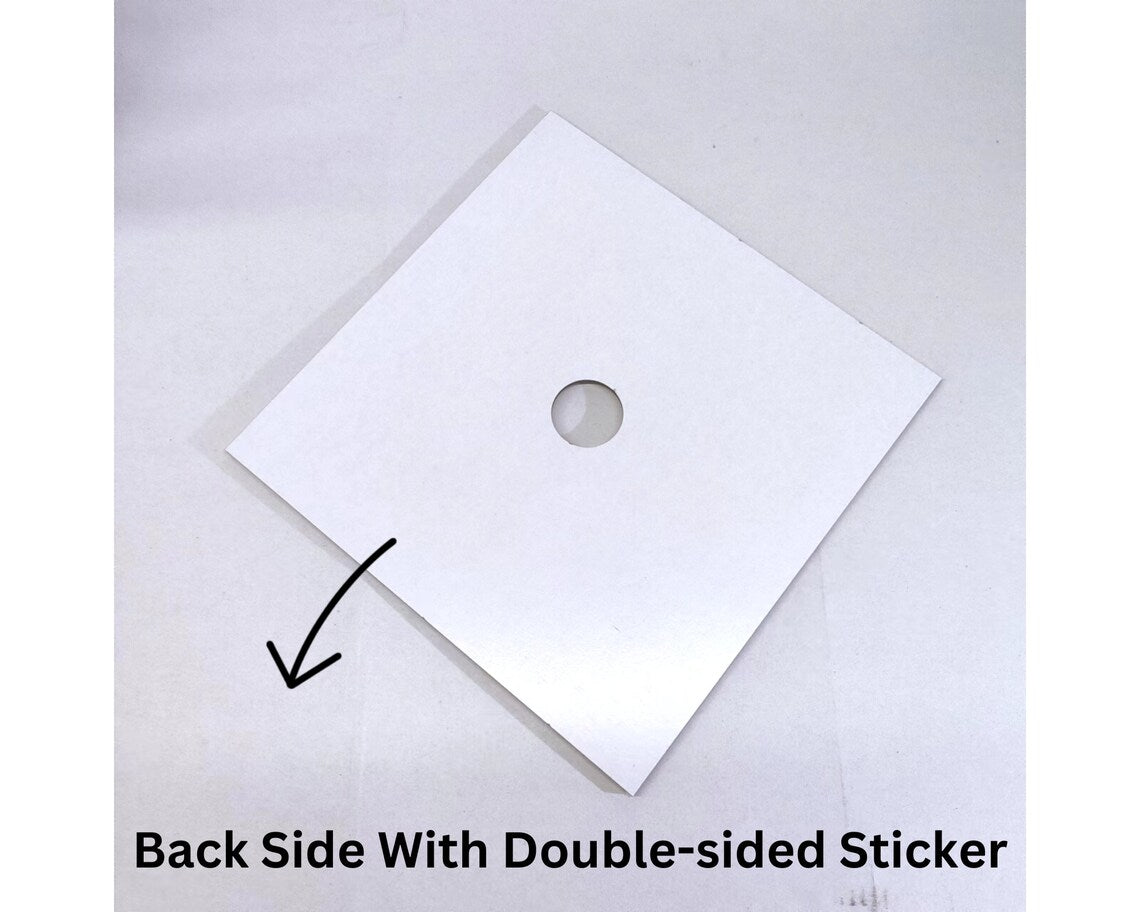 Blank Sublimation Graduation Cap Topper - MDF (ADULT) 9.25" x 9.25 ...