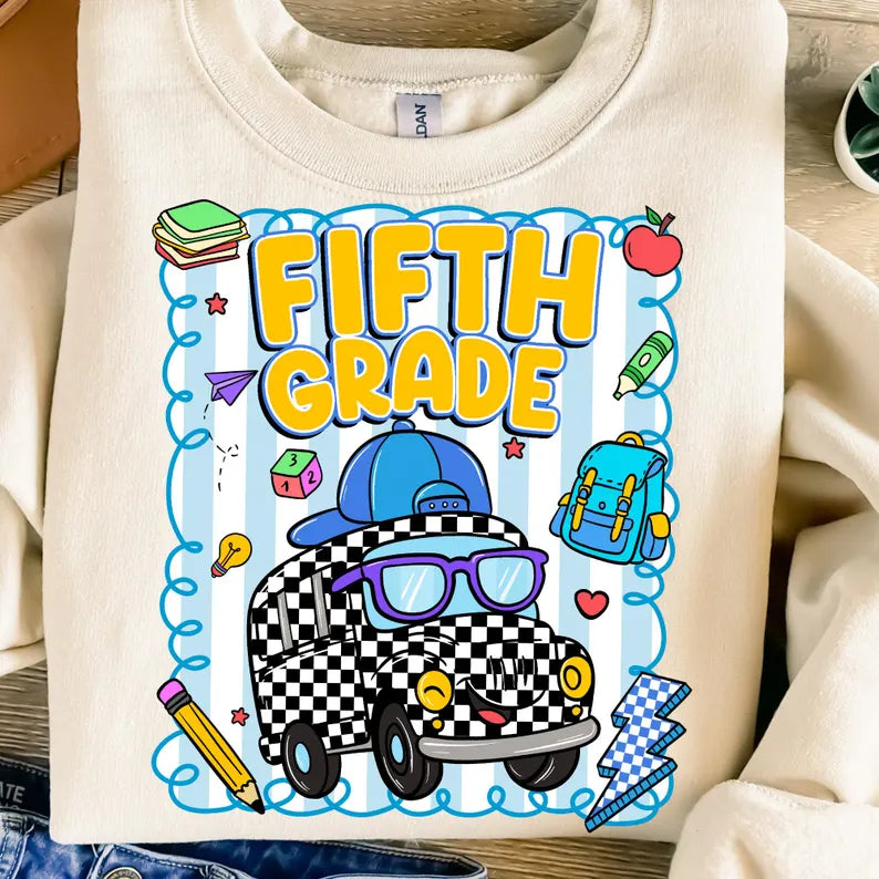 DTF Print * Back to School * Preppy Boy bus – Cheer Haven LLC.