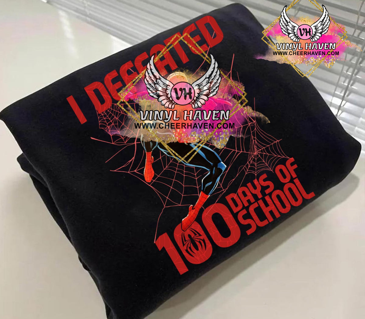 DTF Print * 100 Days Of School * I defeated 100 days Red Character ...