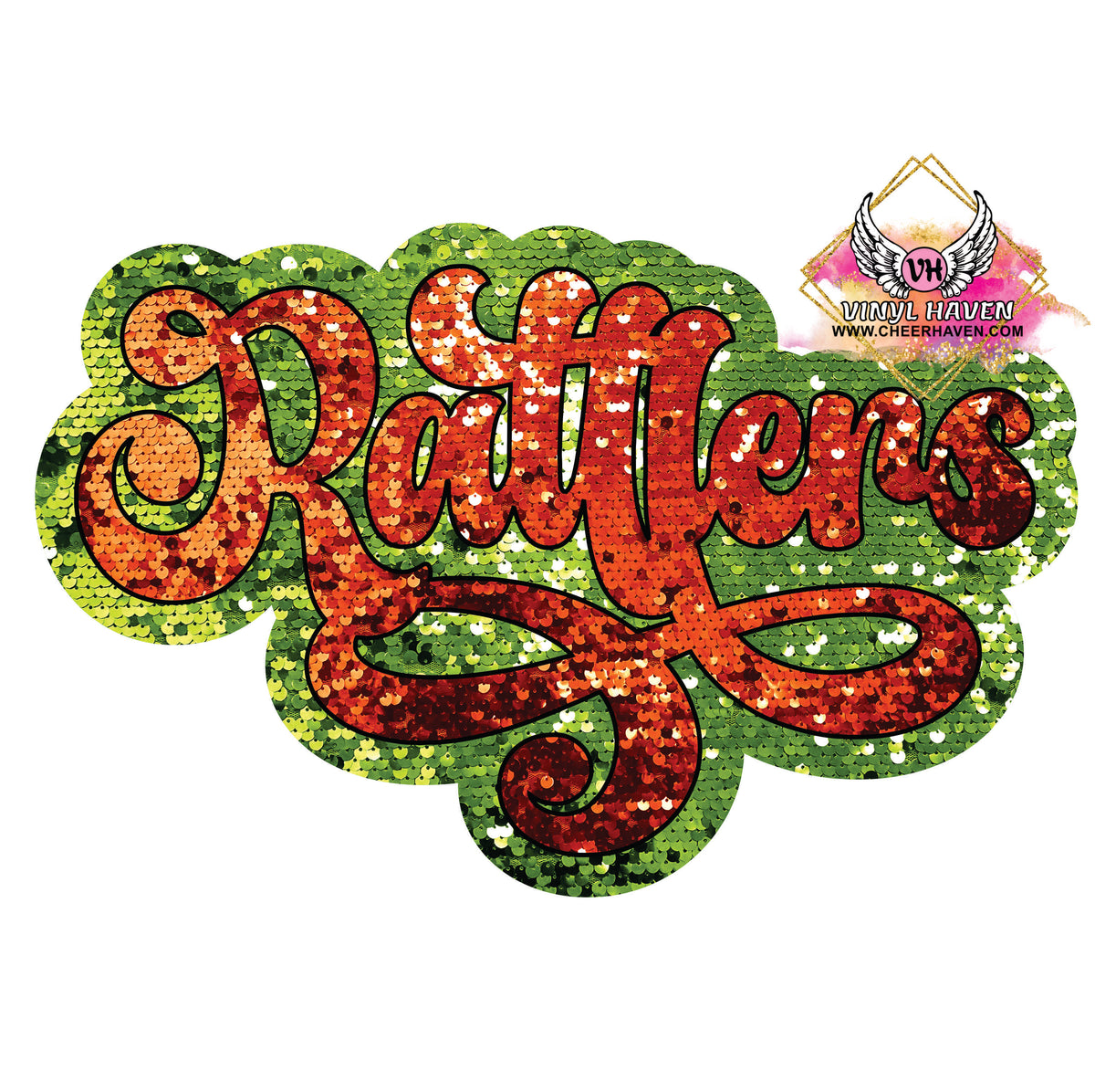 DTF Print * Realistic Texture Faux Sequins * Rattlers – Cheer Haven LLC.