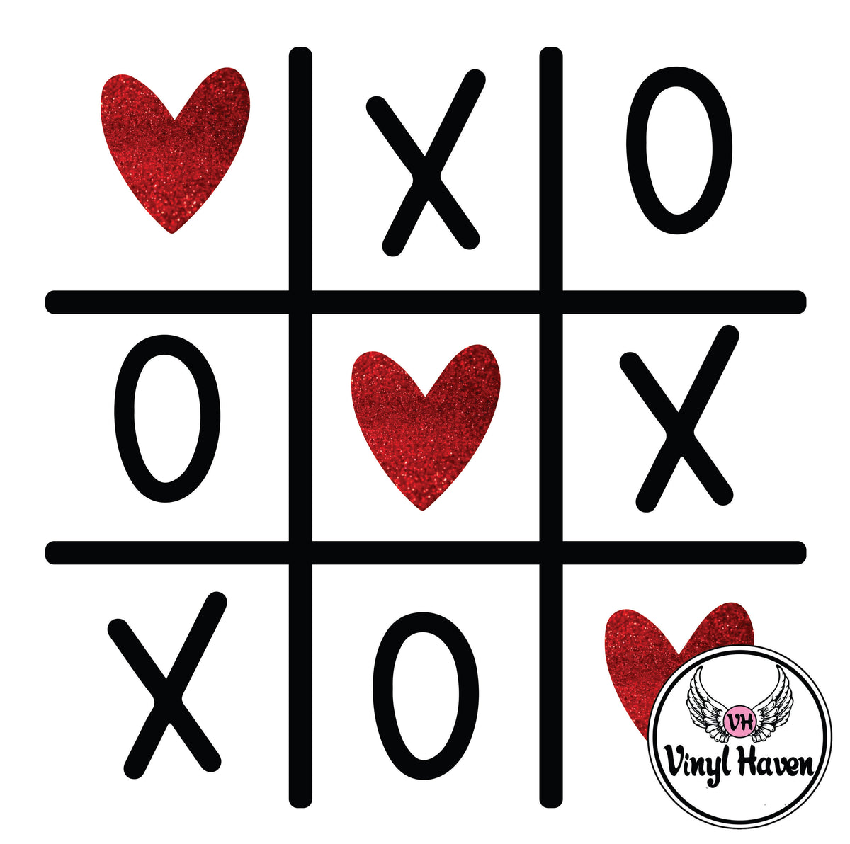 DTF Print * Valentine's * Tic Tac Toe XOXO – Cheer Haven LLC.