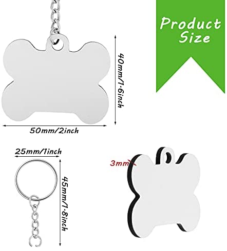 Bone shaped Sublimation keychain – Cheer Haven LLC.