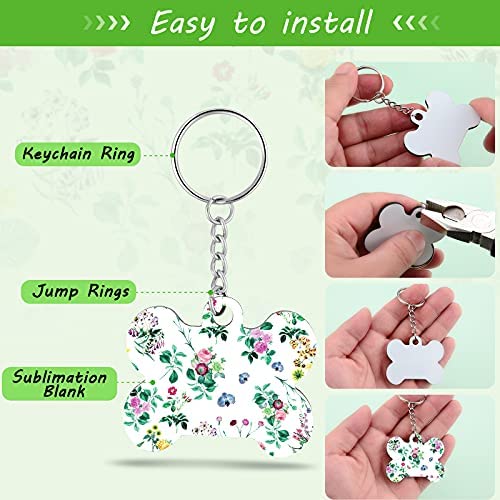 Bone shaped Sublimation keychain – Cheer Haven LLC.