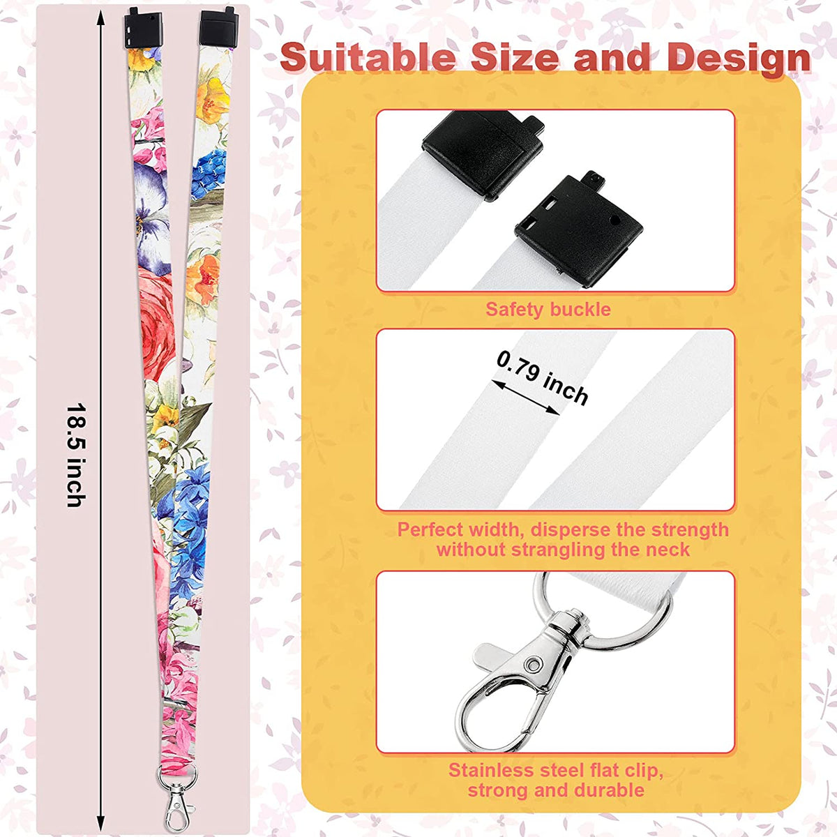 Sublimation Blank Lanyards White Neck – Cheer Haven LLC.