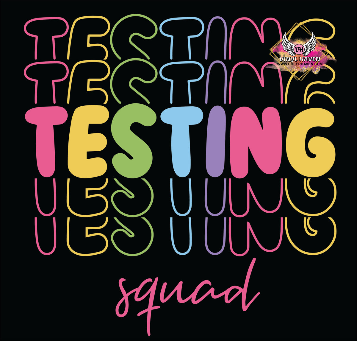 DTF Print * Testing Squad * STAAR test – Cheer Haven LLC.
